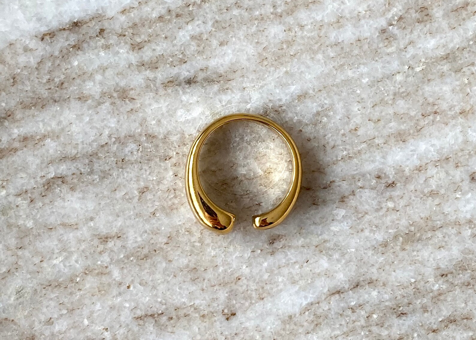 Open Front Wrap Around Gold Ring. Gold Open Ring. Gold Plated - Etsy UK