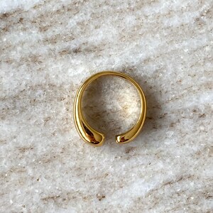 Open Front Wrap Around Gold Ring. Gold Open Ring. Gold Plated - Etsy UK