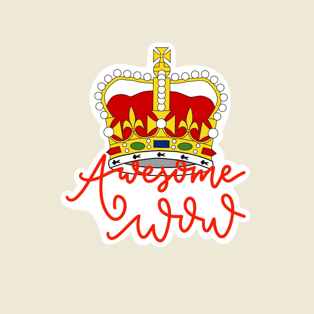 Awesome Wow Sticker | King George Sticker | Hamilton Quote Sticker - Etsy