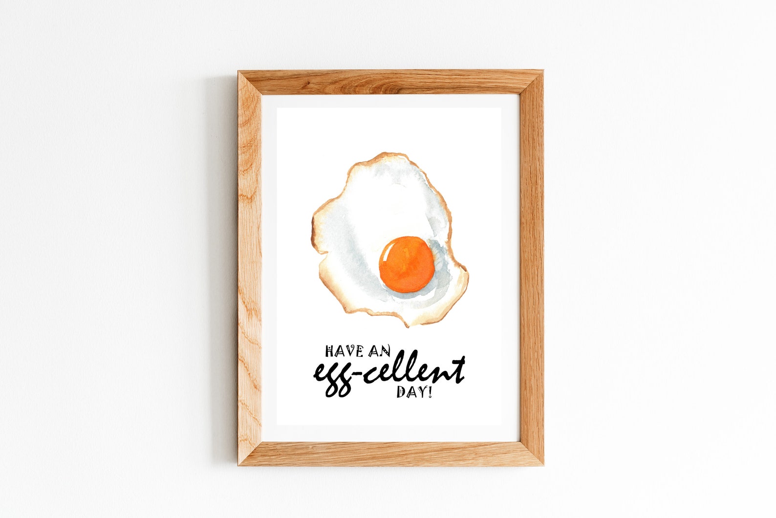 Have an Egg-cellent Day Art Print Kitchen Decor Food - Etsy