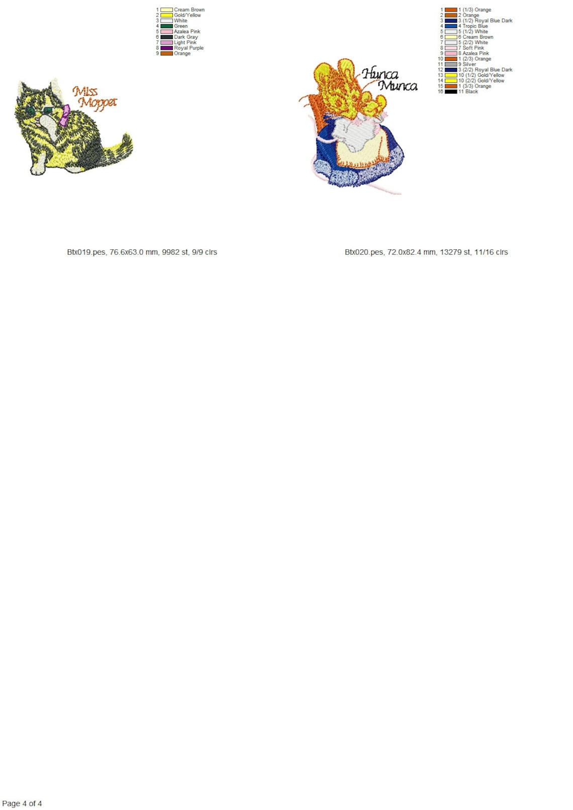 Beatrix Potter Machine Embroidery, 20 Designs, Peter Rabbit, Storybook ...