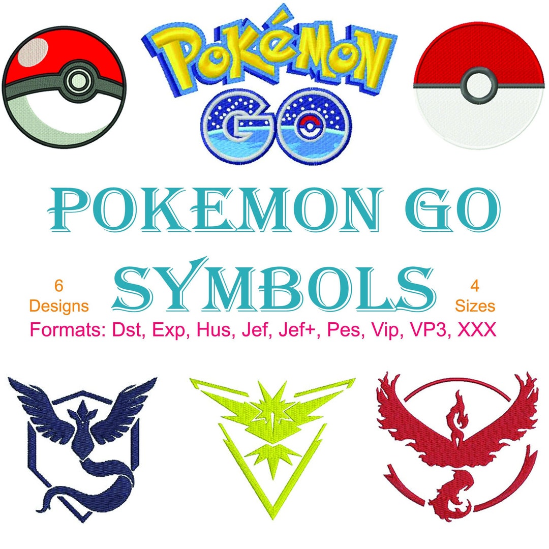 Pokemon Go and Pokeball Machine Embroidery Designs, Team Valor, Team ...