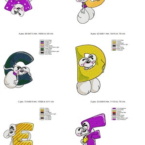 Diddl Mouse Alphabet Machine Embroidery, 26 Designs, Diddlina, Children ...