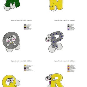 Diddl Mouse Alphabet Machine Embroidery, 26 Designs, Diddlina, Children ...
