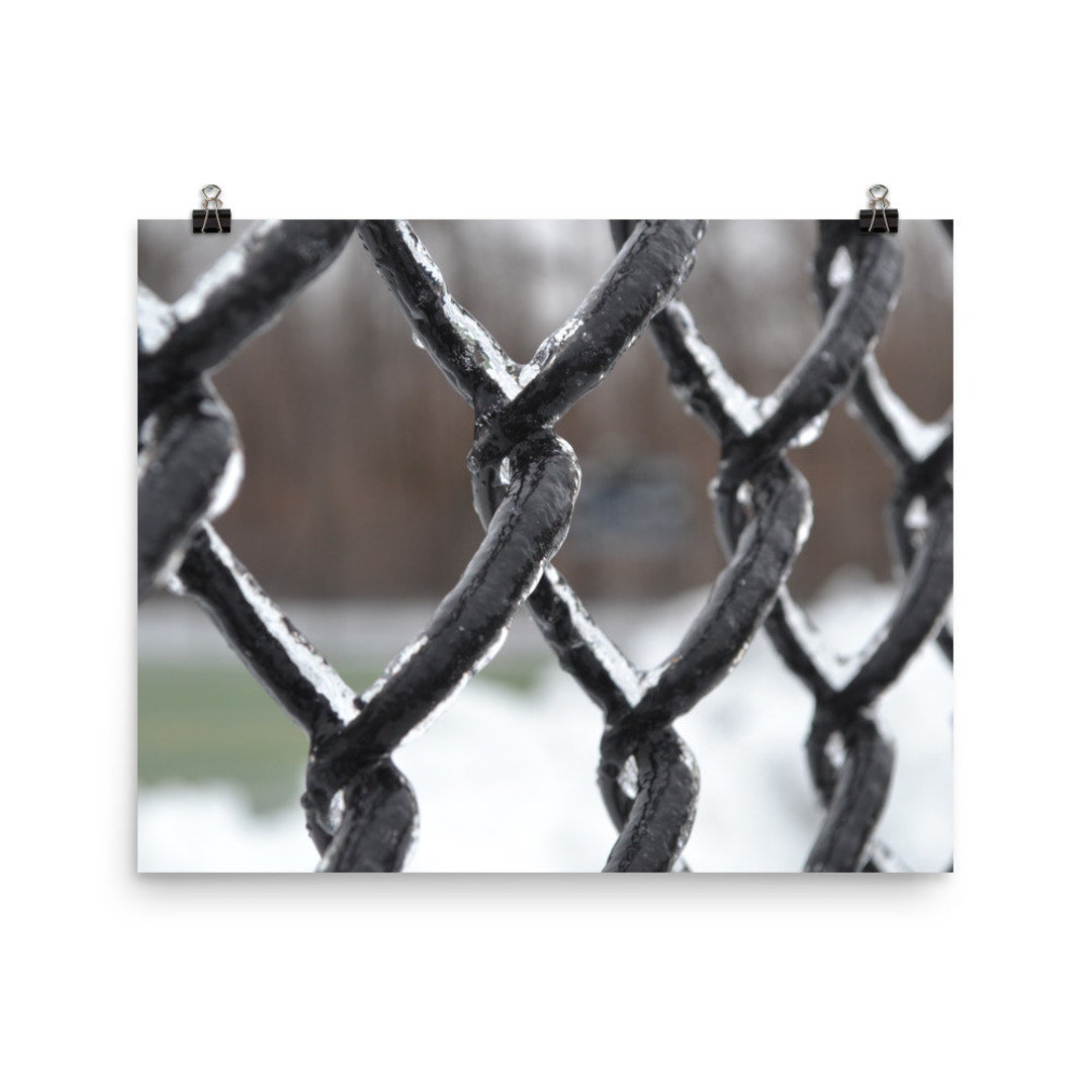 Madison - Icy Fence - Printed Photo - Etsy