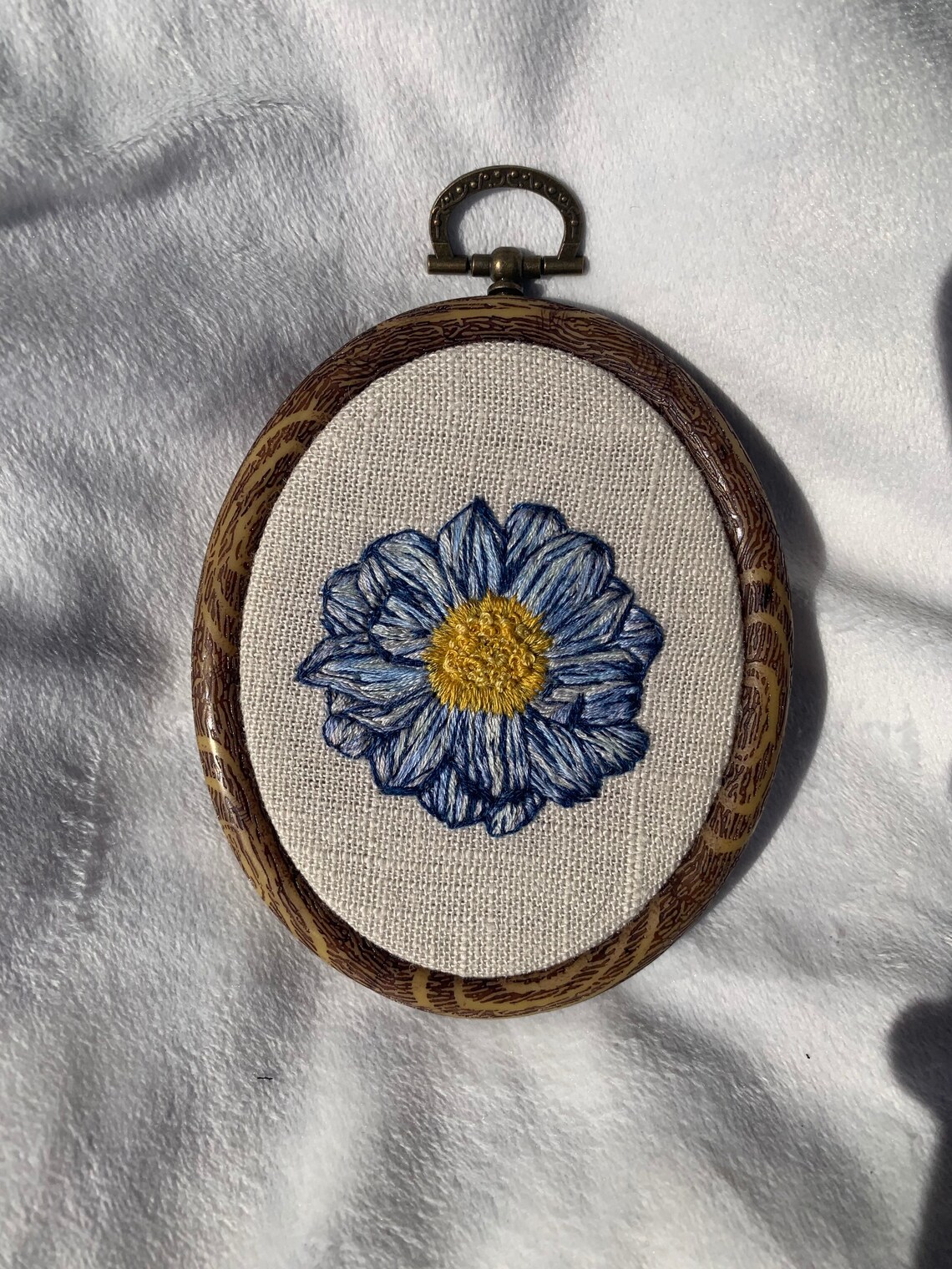 Textured Blue Flower - Etsy