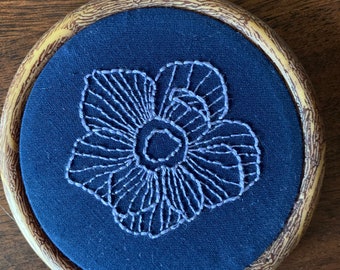 Textured Blue Flower - Etsy