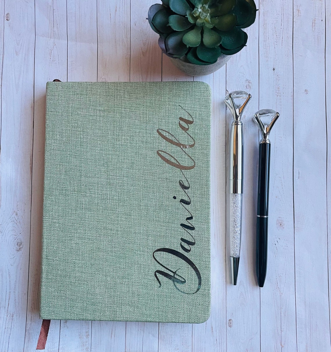 Personalized Journal and Pen Set / Diary Book / Travel Notebook ...