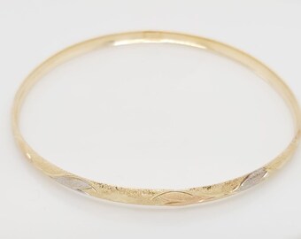 Two Tone Bangle - Etsy