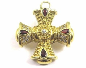 Judith Ripka Cross - Etsy