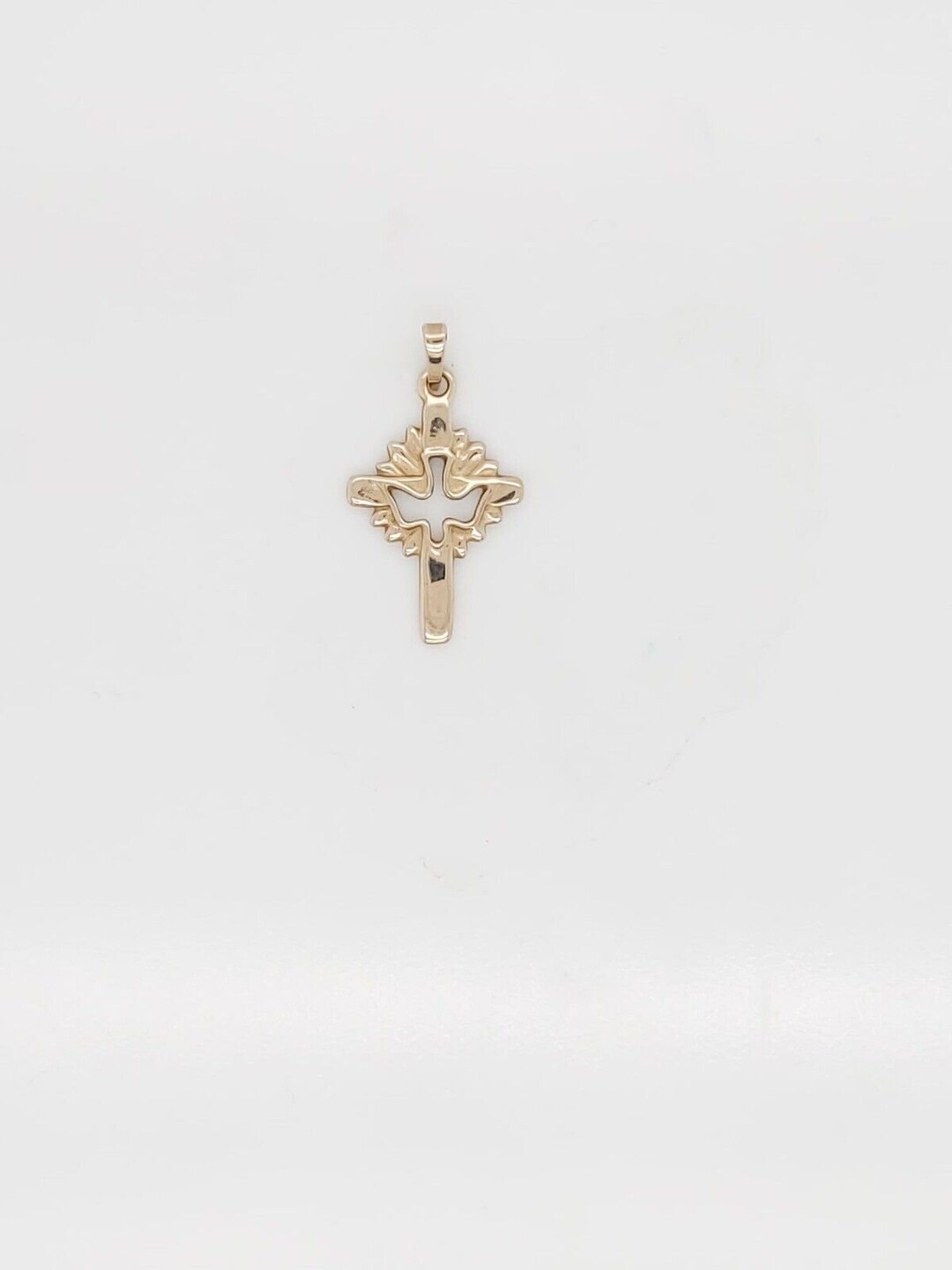 10k Yellow Gold Small Confirmation Cross Pendant Charm - Etsy
