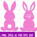 Easter Bunny SVG, Peep SVG, Cute Peeps Svg, Bunny Clip Art, Bunny Face ...