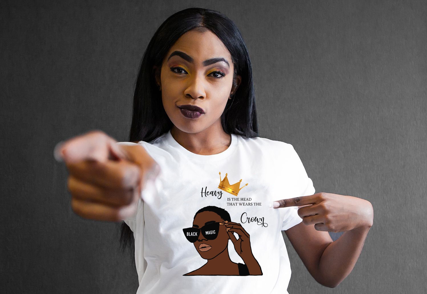 Black Magic Svg the Heavy the Crown PNG BLM svg Afro | Etsy