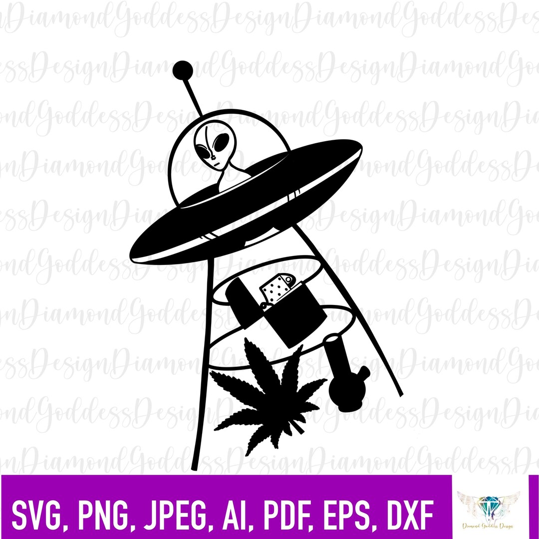 Alien Weed Adoption Svg, Marijuana Pot Leaf Drip SVG, Cannabis Leaf Svg ...