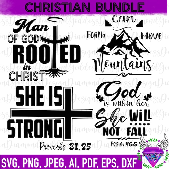 Christ Bundle Svg God Svg Scripture Bundle Instant - Etsy