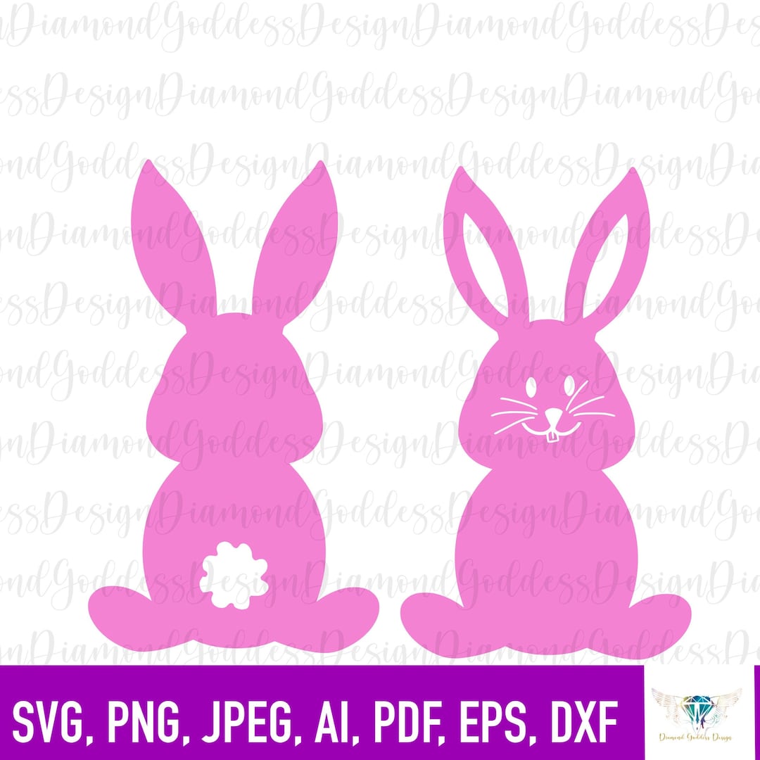Easter Bunny SVG, Peep SVG, Cute Peeps Svg, Bunny Clip Art, Bunny Face ...