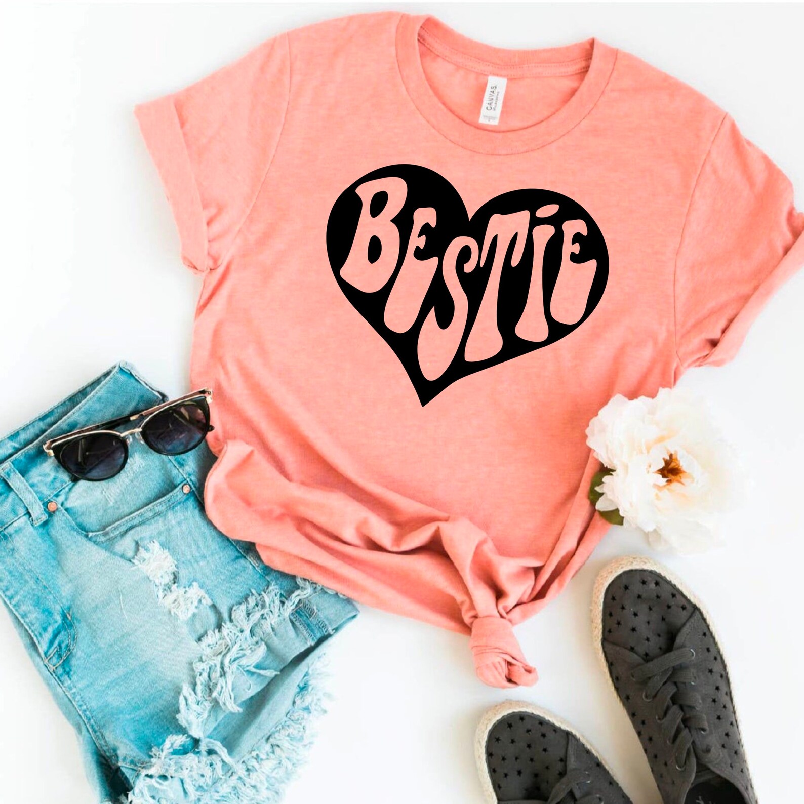 Bestie SVG Png Sister Svg Hippie Svg Boho Svg - Etsy