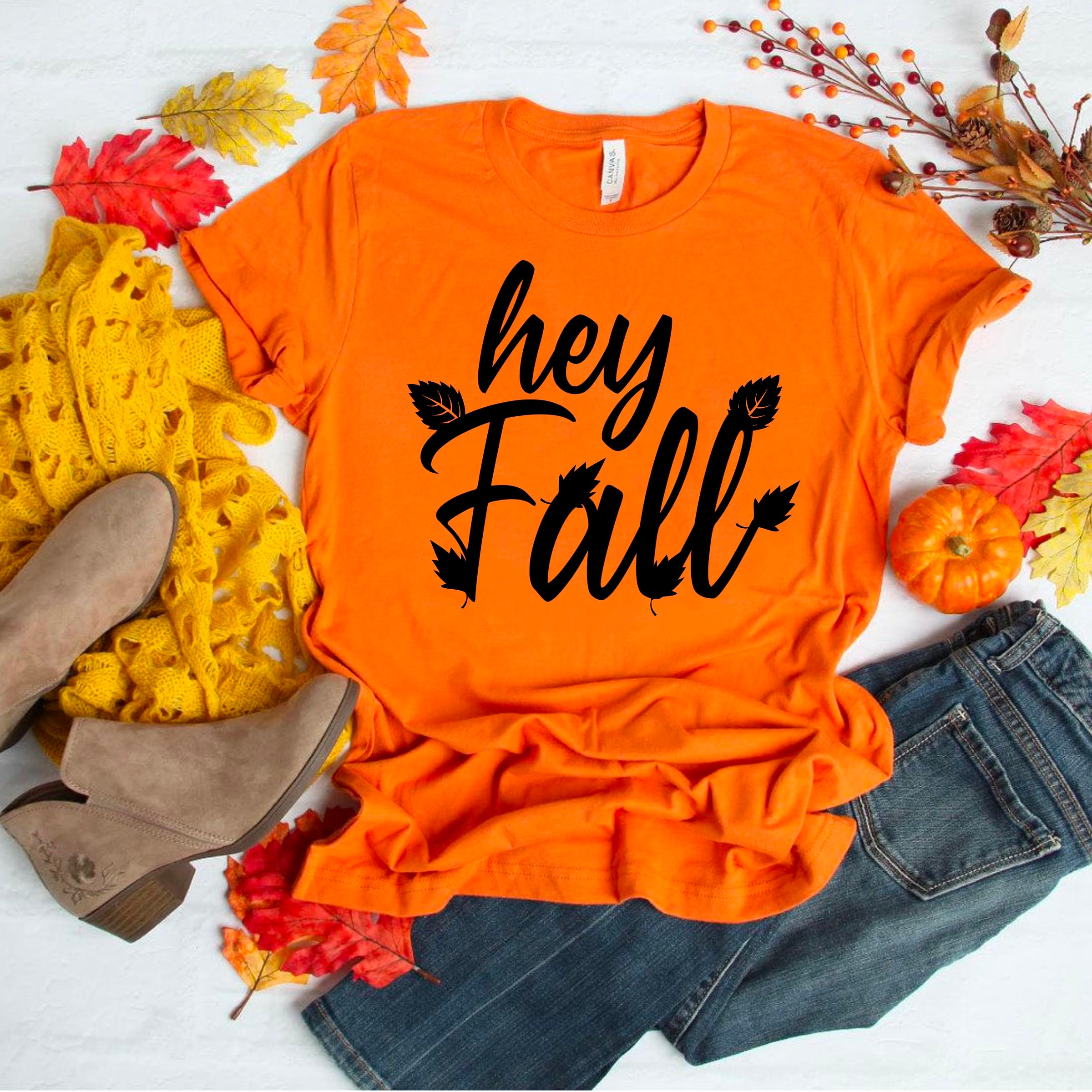 Hey Fall Svg, PNG, Autumn Svg, Fall Png, Fall Leafs, Leafs Svg ...