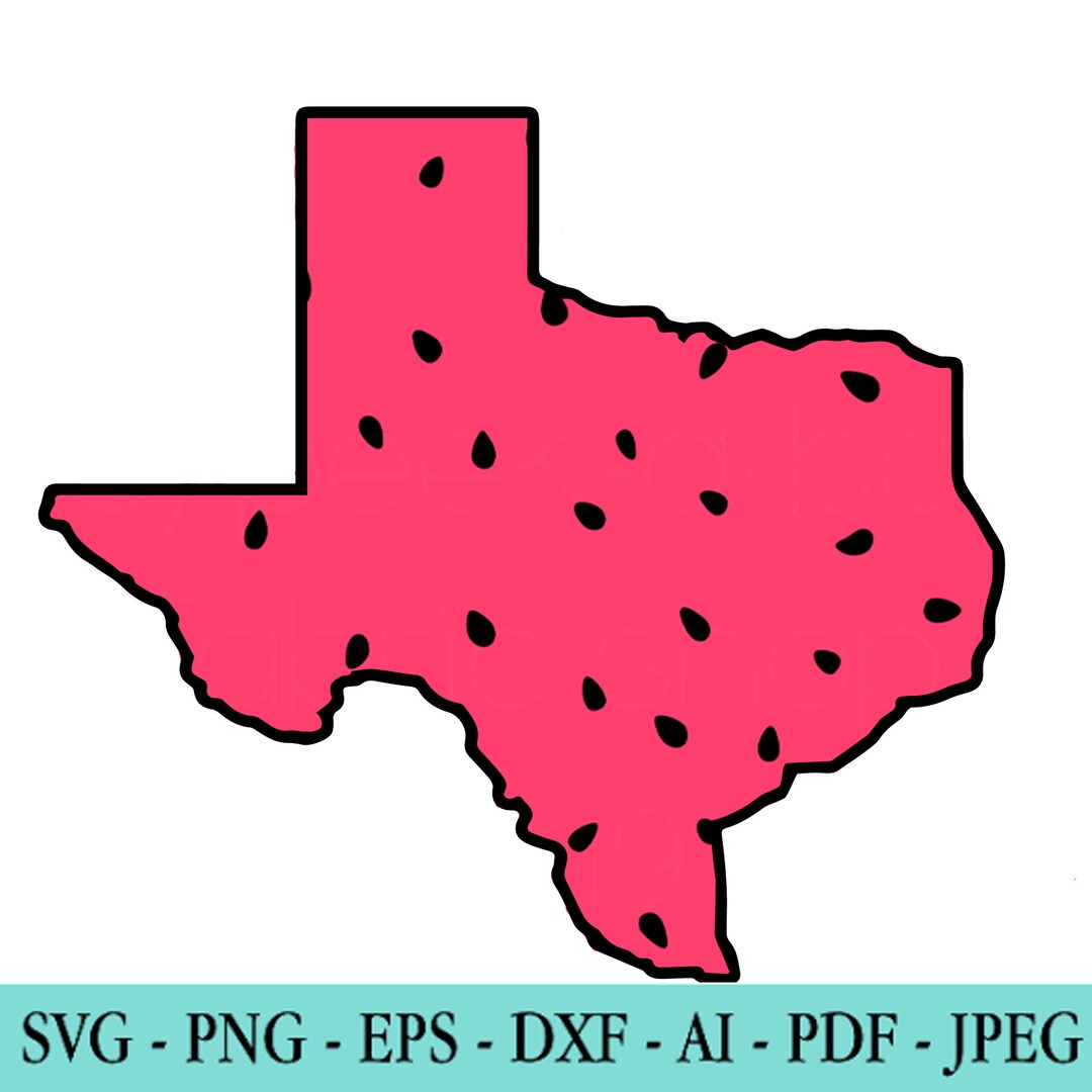 Texas WATERMELON State Svg, Map, Home, State, SVG, Dxf, Eps, Quote SVG ...