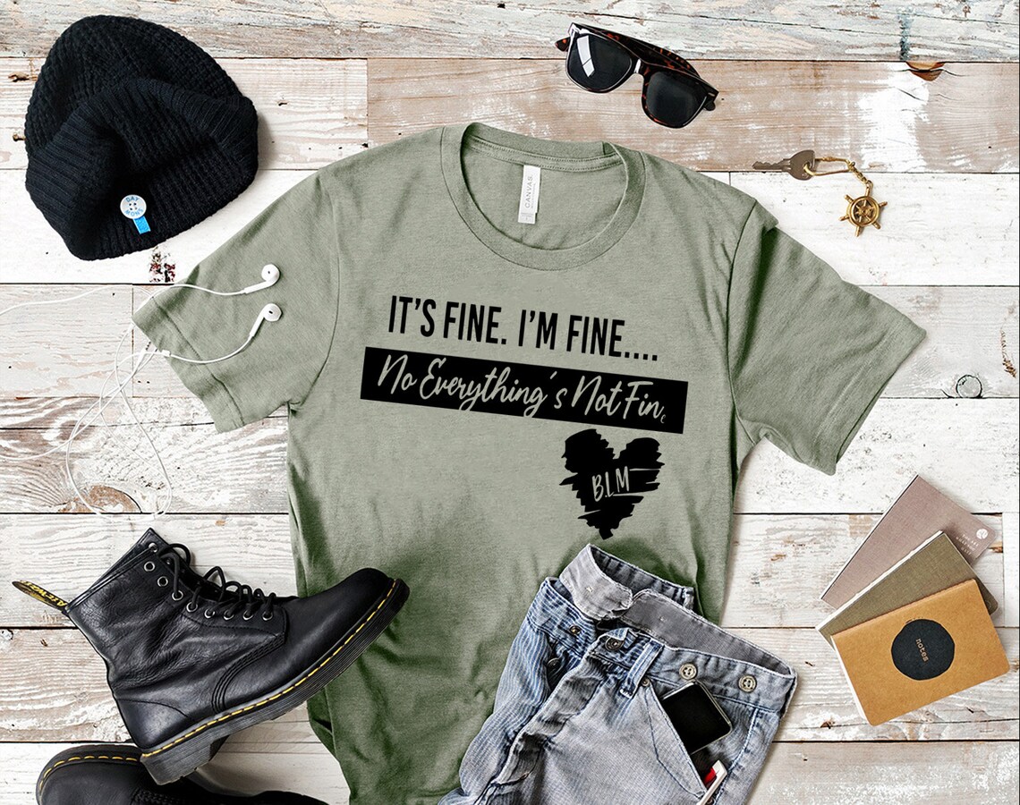 It's Fine I'm Fine No Everything's Not Fine SVG, Cut File, Silhouette ...