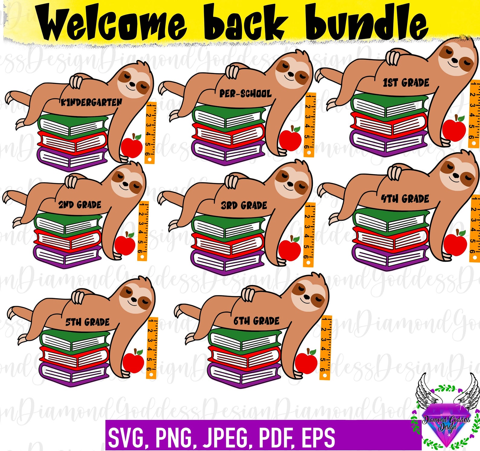 Welcome Back Bundle Svg Back to School Svg Teacher Quote - Etsy