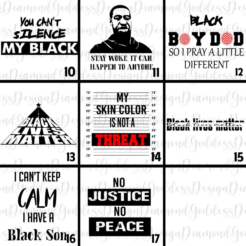 17 Black Lives Matter Bundle SVG Black Lives Matter SVG | Etsy