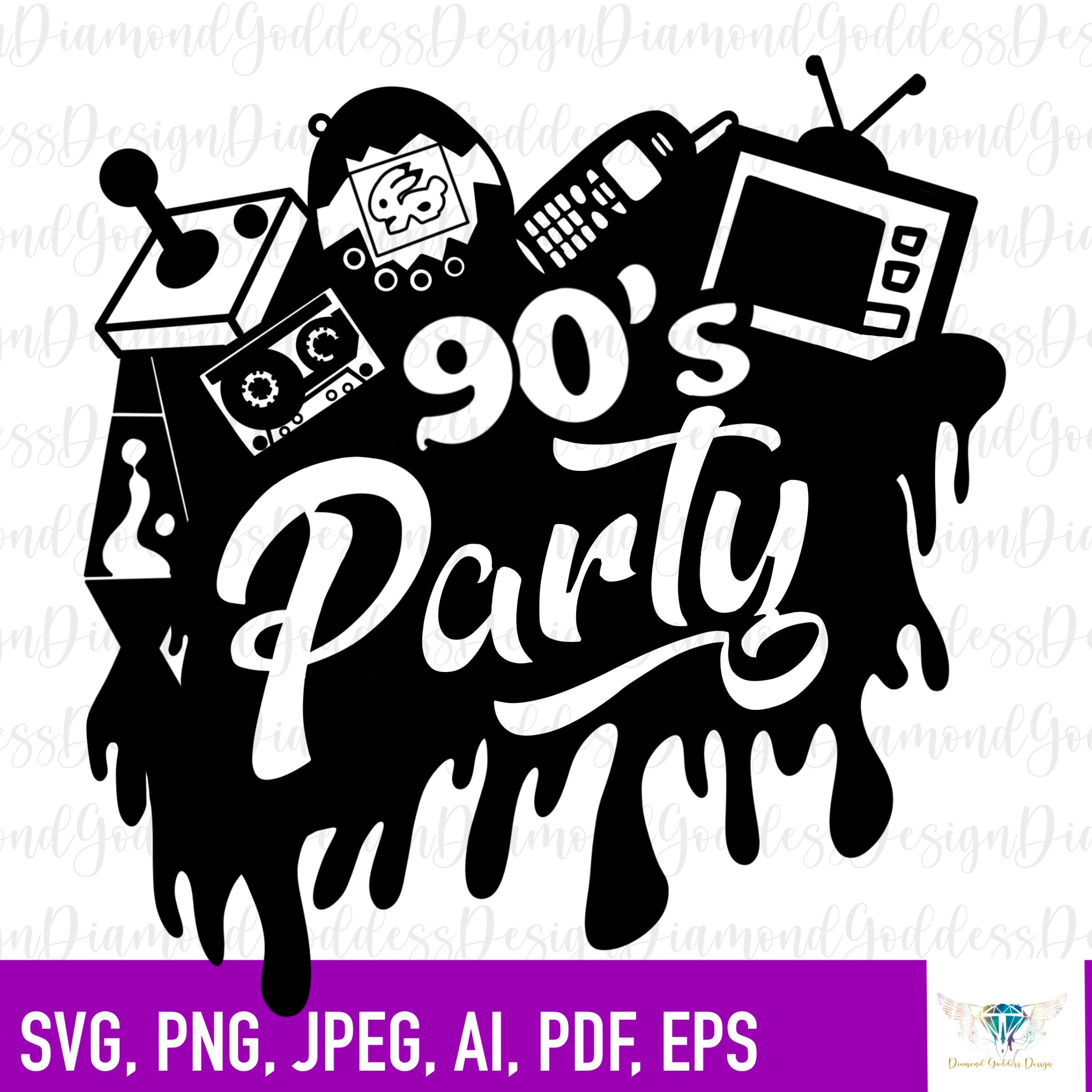 90s Party Svg, 90s Mommy, Old School Tshirt, Boss Lady, Silhouette Png ...