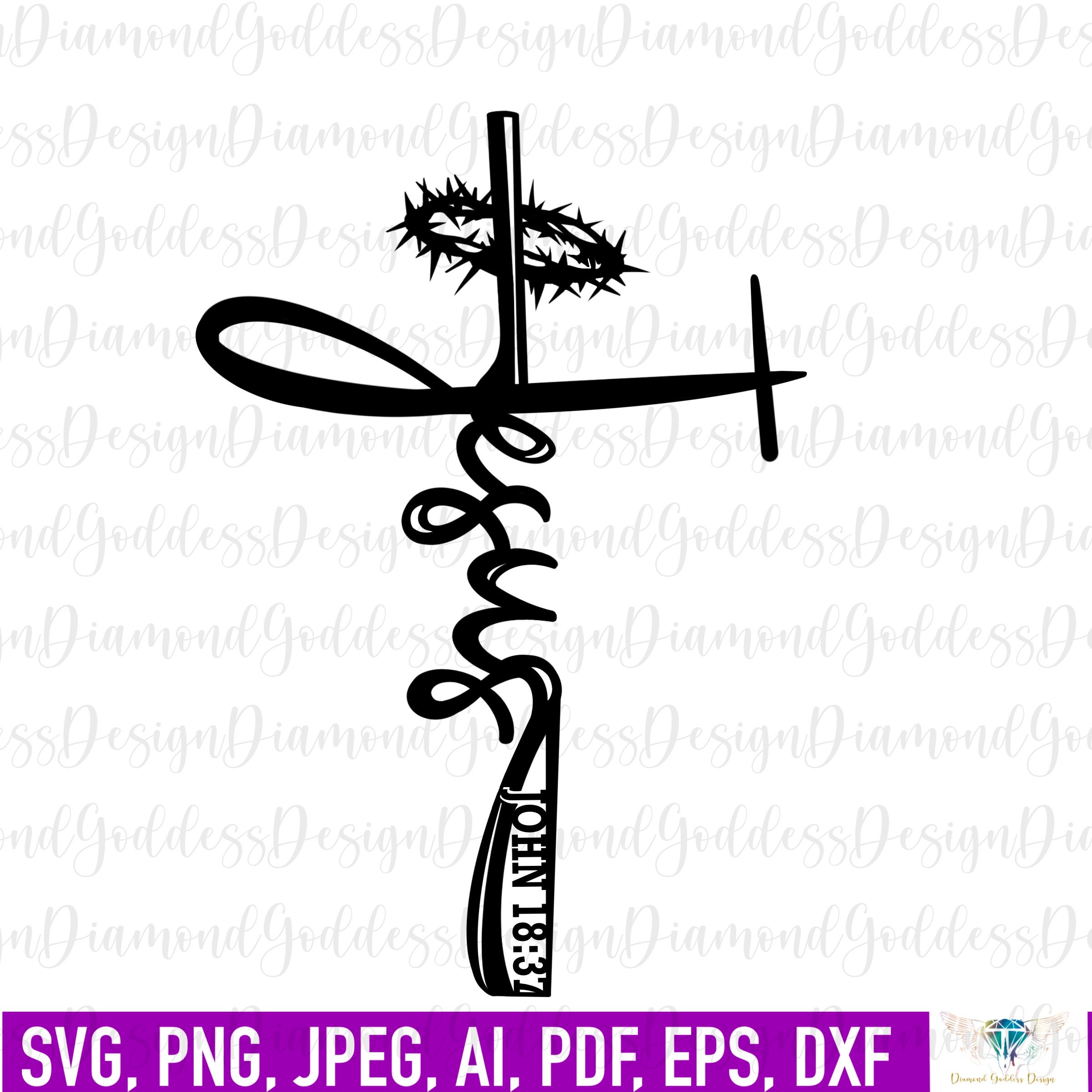 Jesus Cross SVG Christian Cross SVG Motivational Quote - Etsy