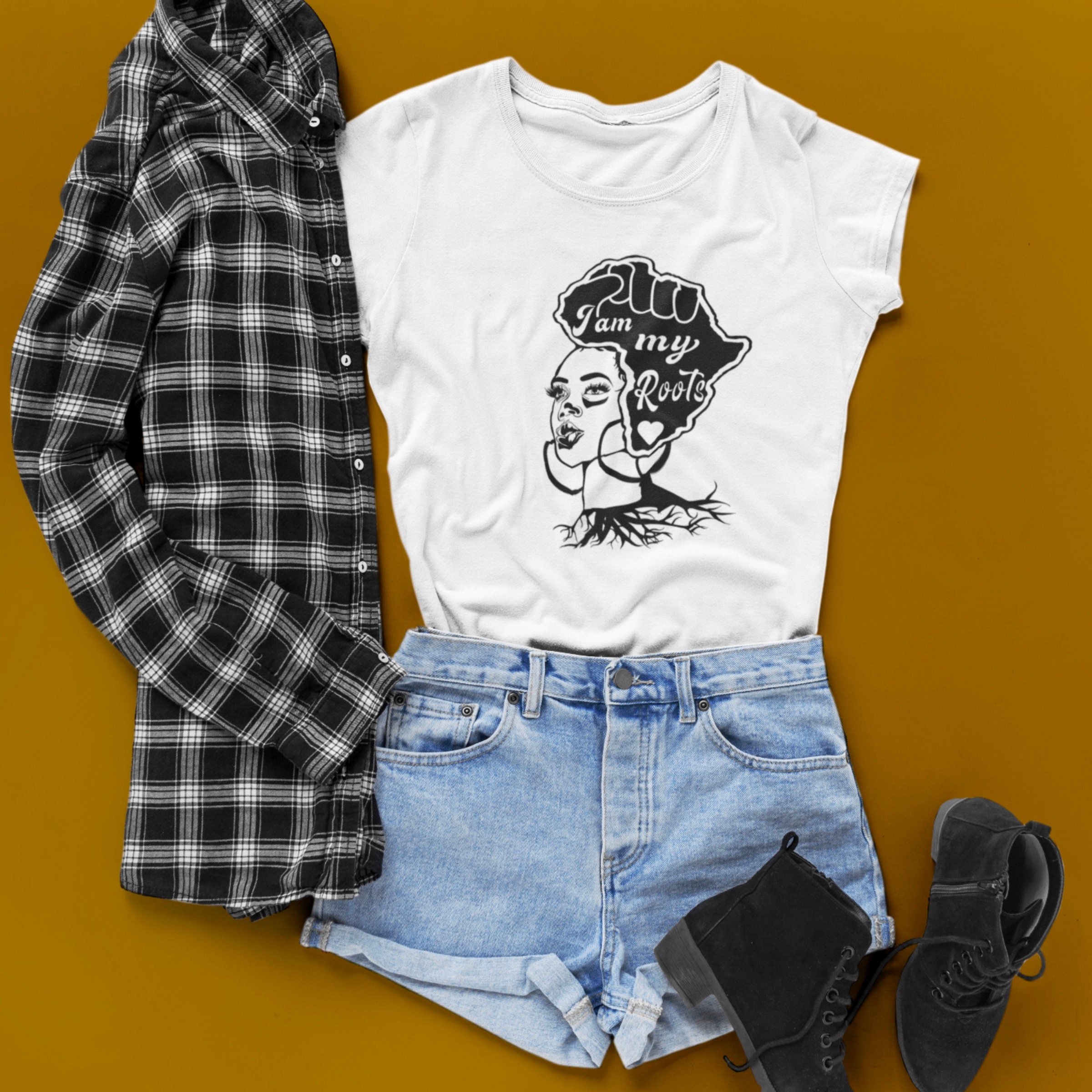 I Am My Roots SVG Blm Black History Month Girl Power - Etsy