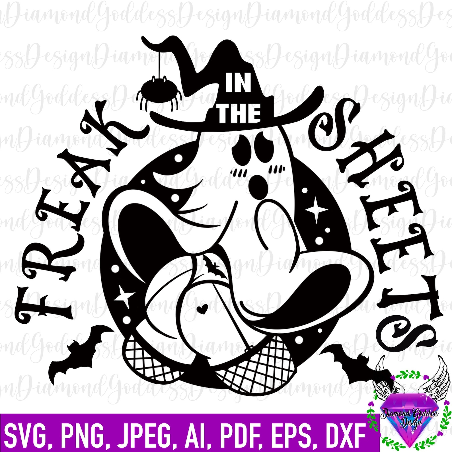 Freak in the Sheets Svg, Halloween SVG, Pumpkin SVG, Digital Download ...