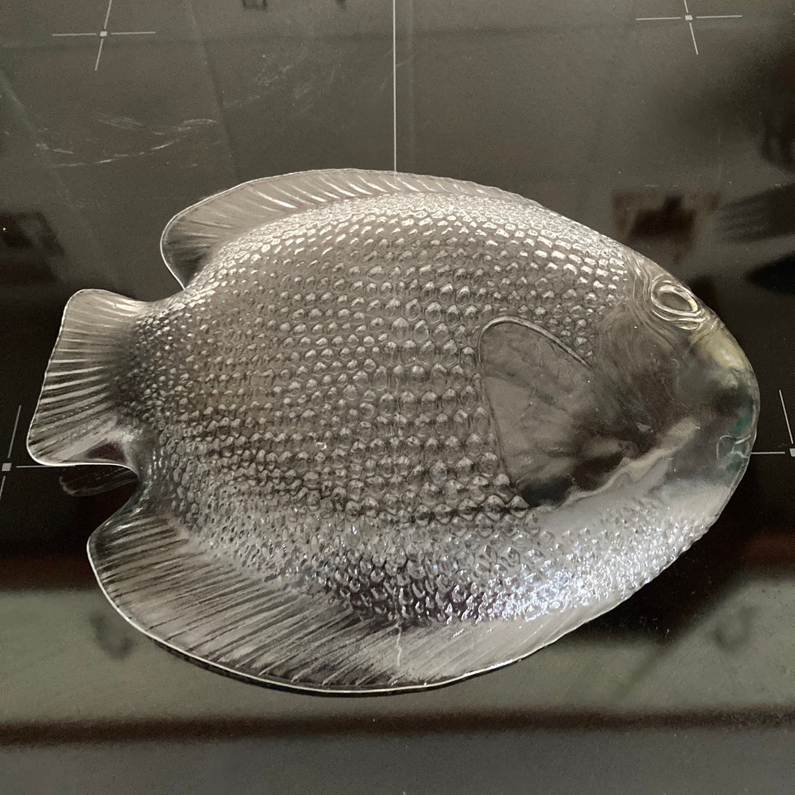 Arcoroc Glass Fish Plate Party Platter Angler Angling Fishing - Etsy