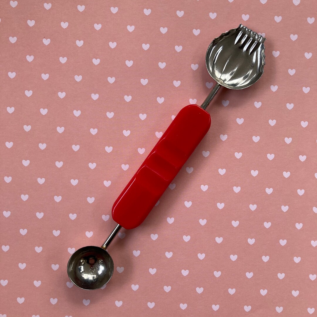 Red Plastic Melon Baller Made in England Retro Vintage - Etsy