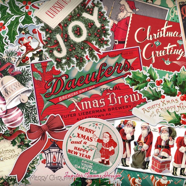 Christmas Ephemera Digital - Etsy