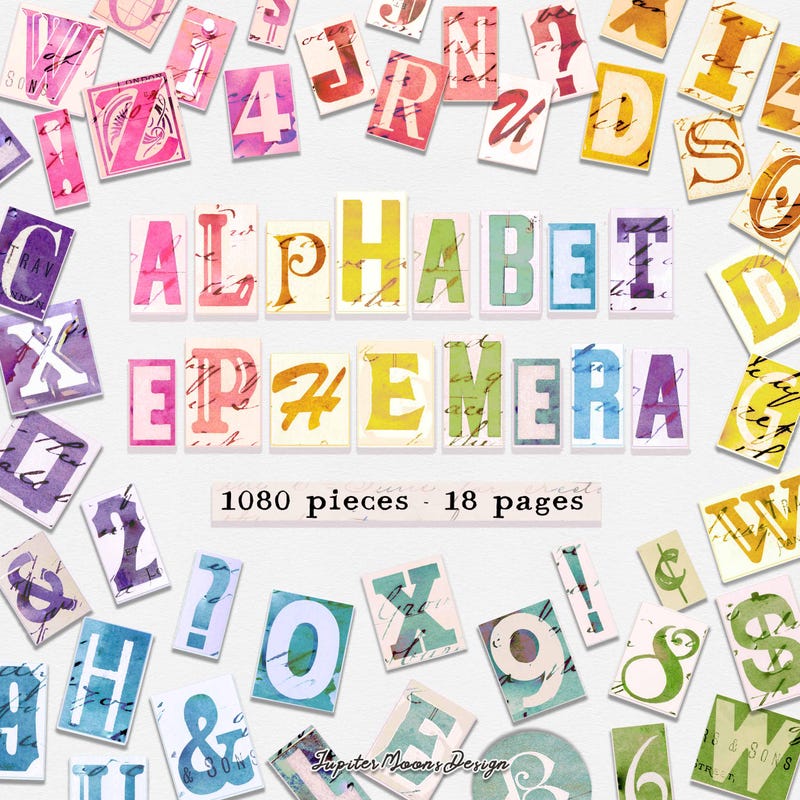 Cutout Magazine Letters - Etsy
