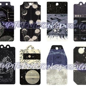 Space Tags Set 2 | Vintage Ephemera | DIGITAL DOWNLOAD | Scrapbooking L ...
