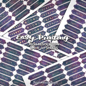 Witchy Labels | DIGITAL DOWNLOAD | Book of Shadows Printable ...