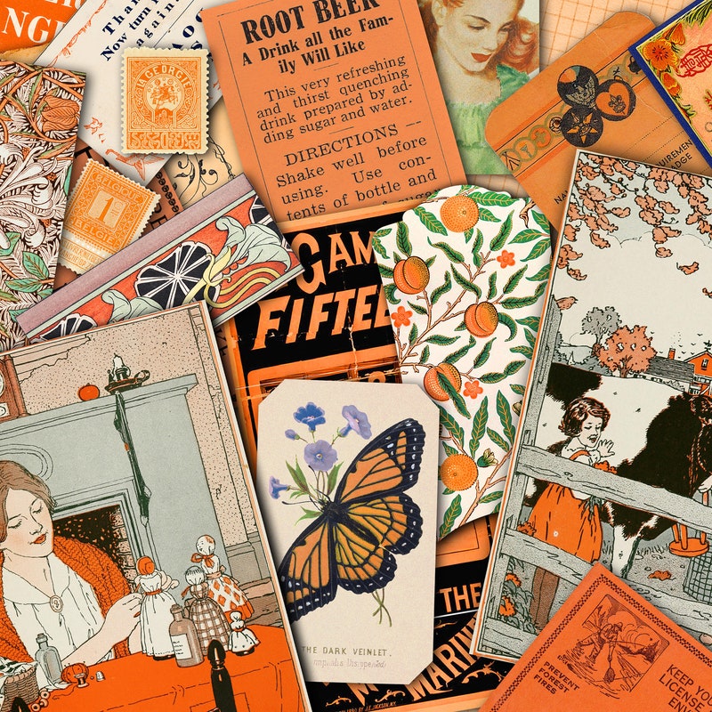 Orange Journal - Etsy