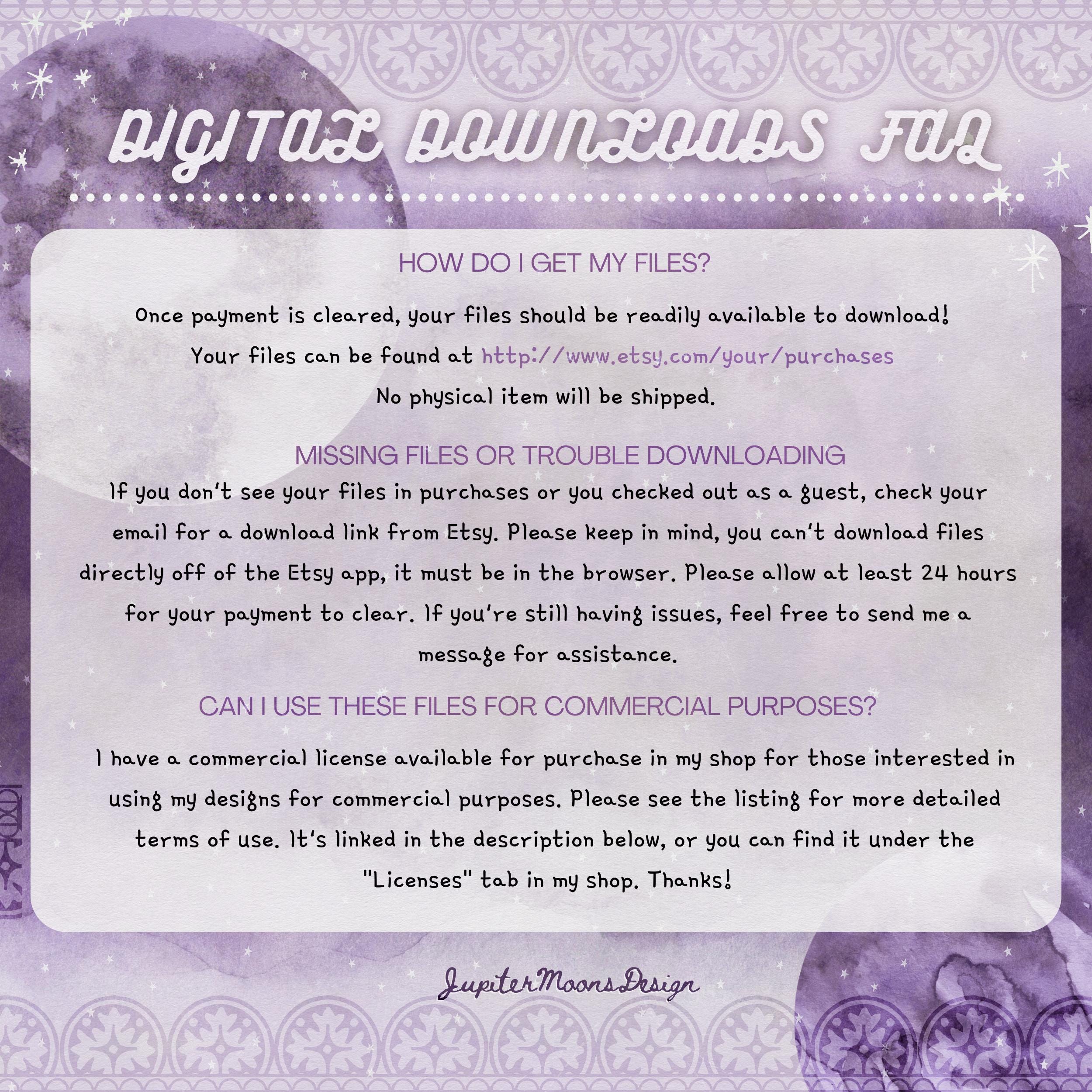 Mystic Fortune Teller Ephemera | DIGITAL DOWNLOAD | Vintage Purple ...