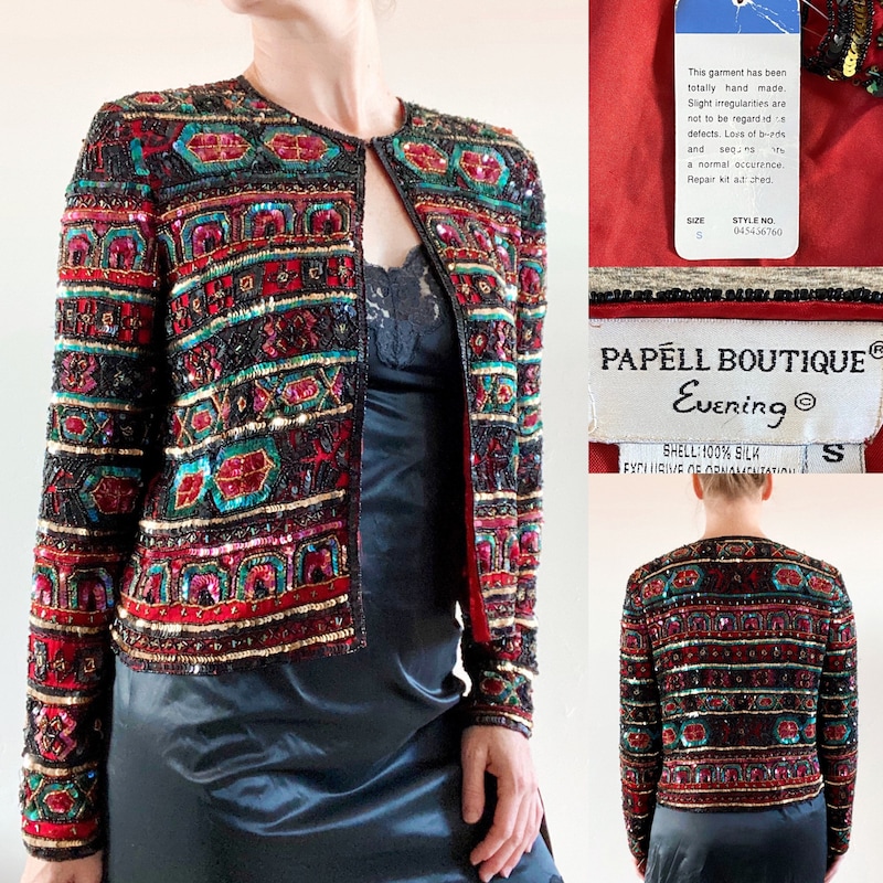 Beaded Jackets - Etsy