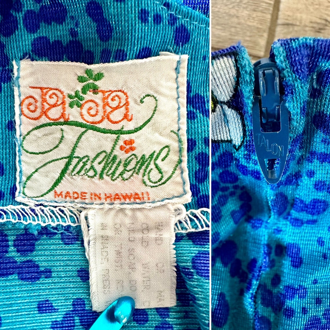 Vintage 60's 70's Ja Ja Fashions Hawaii Flower Power Groovy Hawaiian ...