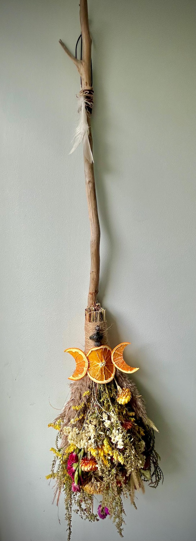 Handcrafted Witch's Besom - Custom Botanical Broom - Etsy