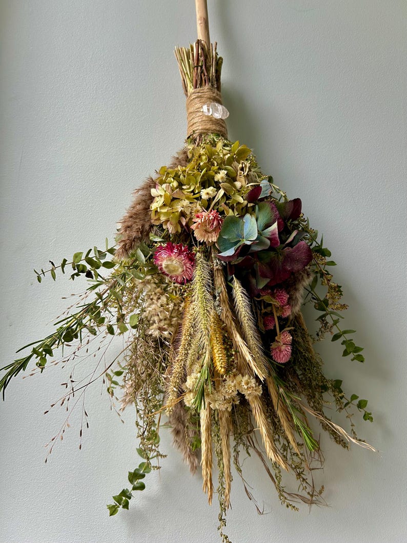 Handcrafted Witch's Besom - Custom Botanical Broom - Etsy