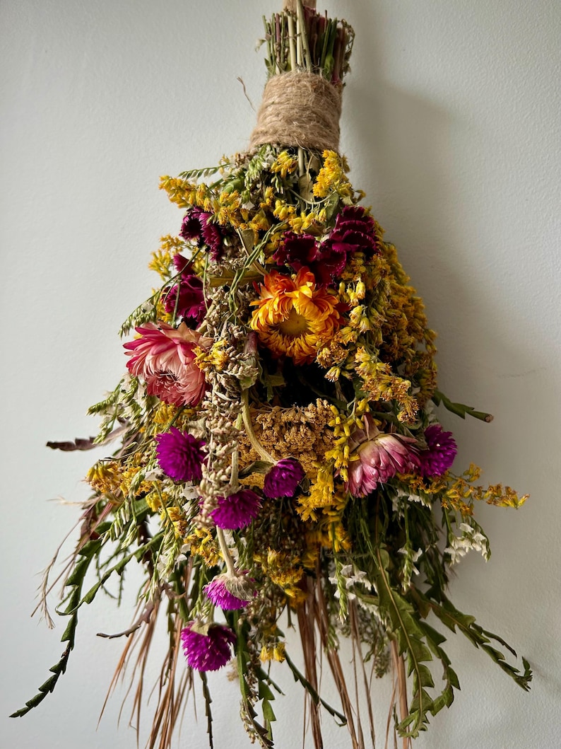 Handcrafted Witch's Besom - Custom Botanical Broom - Etsy