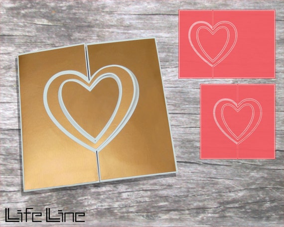 Plotterdatei KARTE MIT HERZ svg dxf - Etsy.de