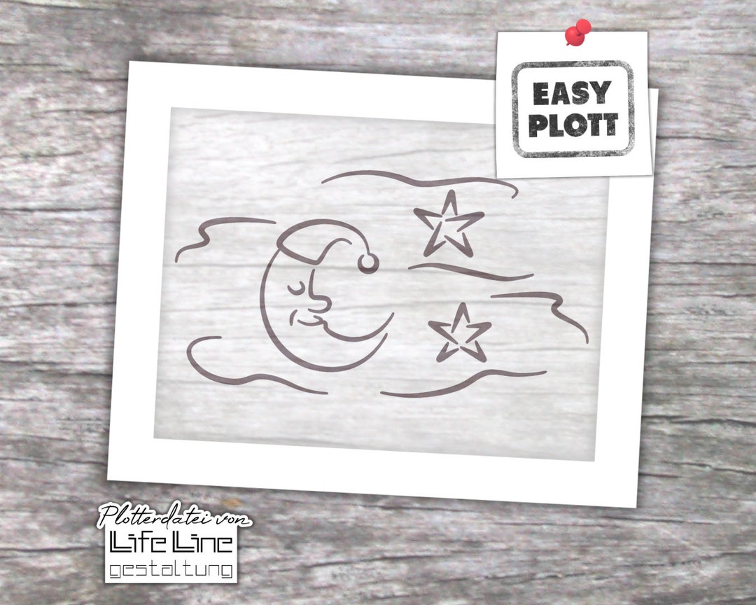 Plotter File NIGHT SKY Svg Dxf - Etsy
