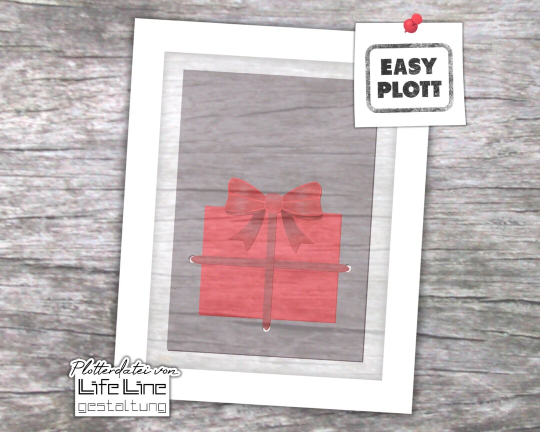 Plotter File CARD GIFT VOUCHER Svg Dxf - Etsy