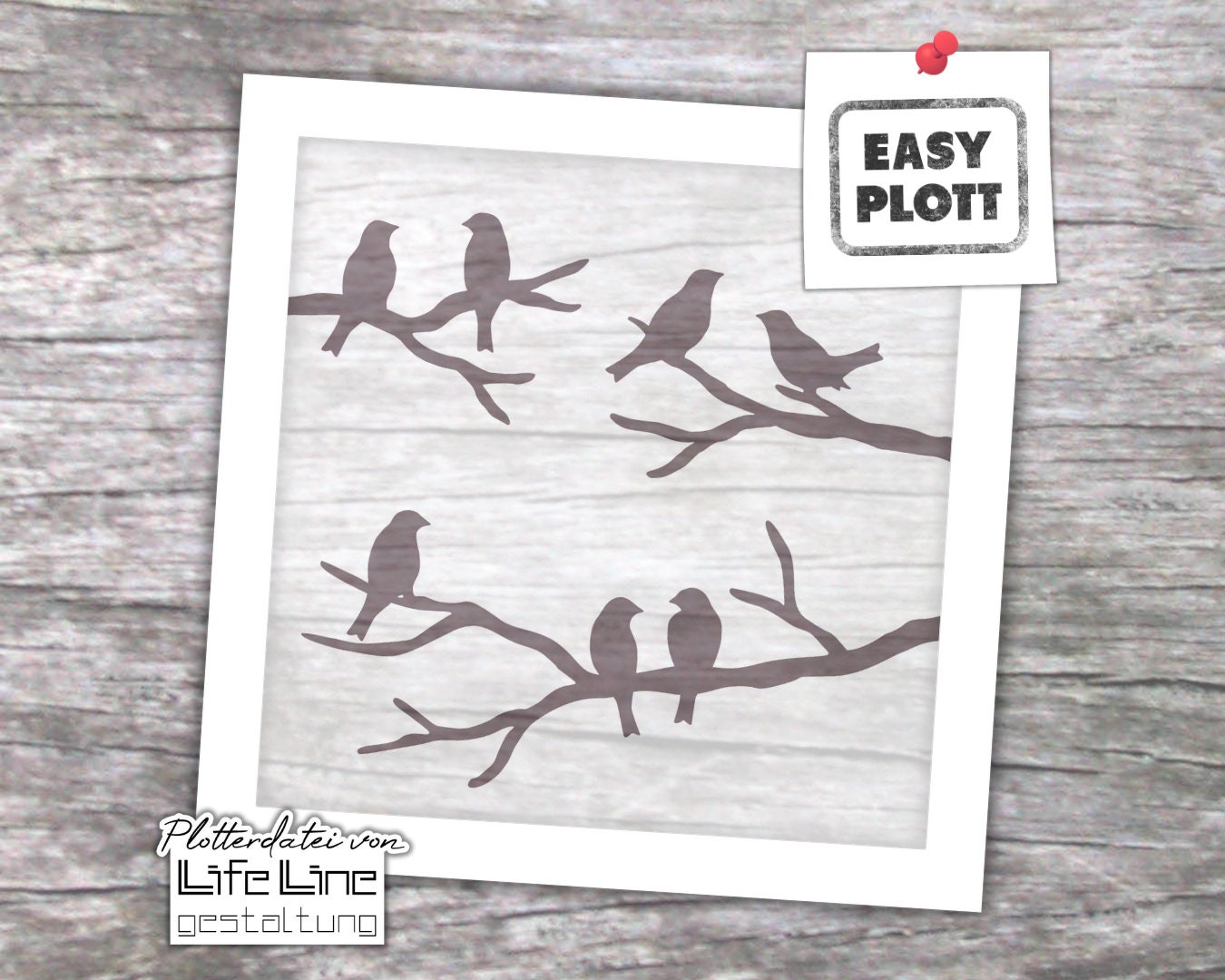 Plotterdatei VÖGEL svg + dxf - Etsy.de