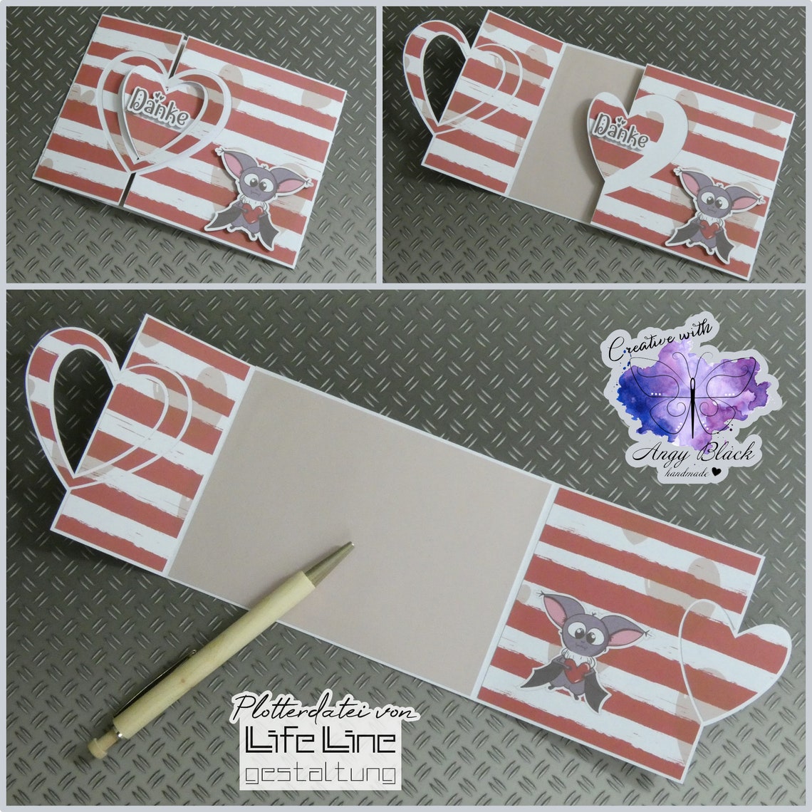 Plotterdatei KARTE MIT HERZ svg dxf - Etsy.de