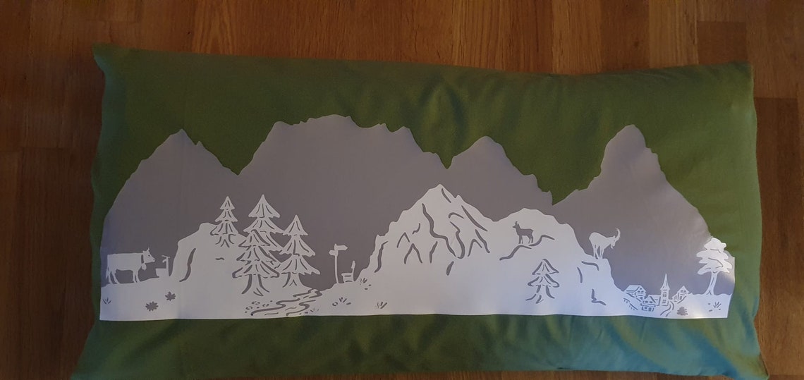 Plotterdatei IN DEN BERGEN svg + dxf - Etsy.de