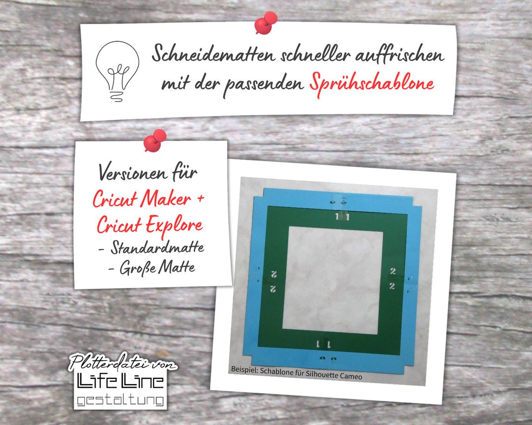 Plotter File SPRAY STENCIL Cricut Maker + Explore Lifeline Design - Etsy